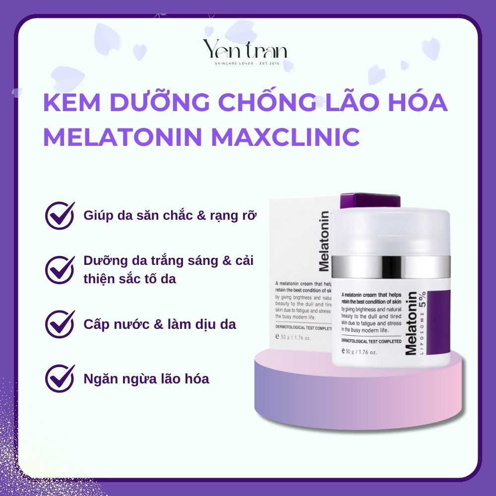 Kem dưỡng Maxclinic Time Return Melatonin Liposome 5% 50g chống lão hóa ...