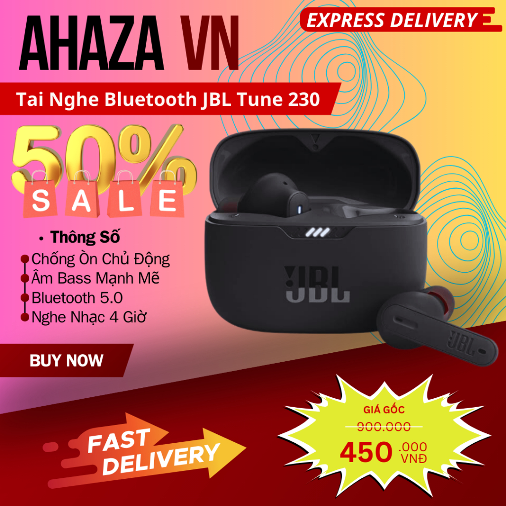 Tai Nghe JBL Tune 230: Âm thanh rõ ràng, chống ồn ANC và bass mạnh mẽ ...
