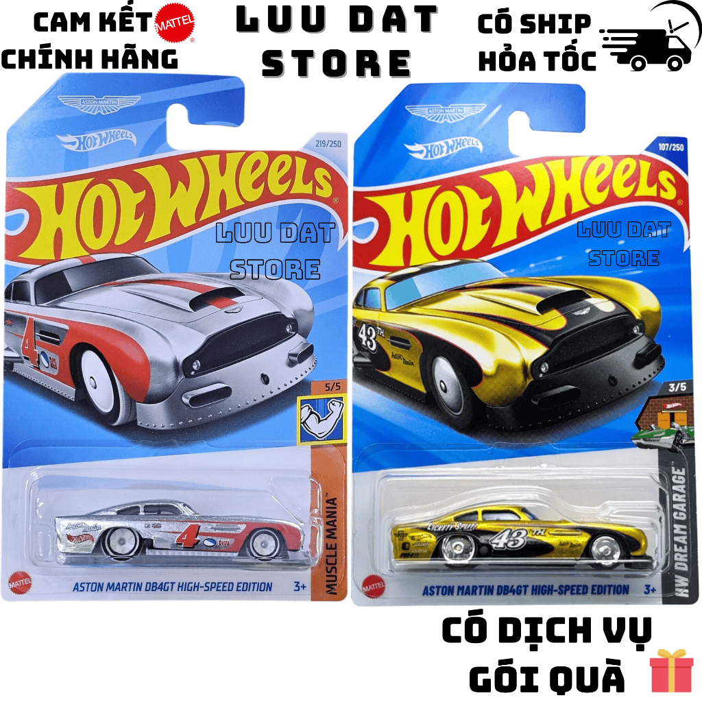 Xe mô hình Hot Wheels Aston Martin Db4gt High Speed Edition | Shopee ...