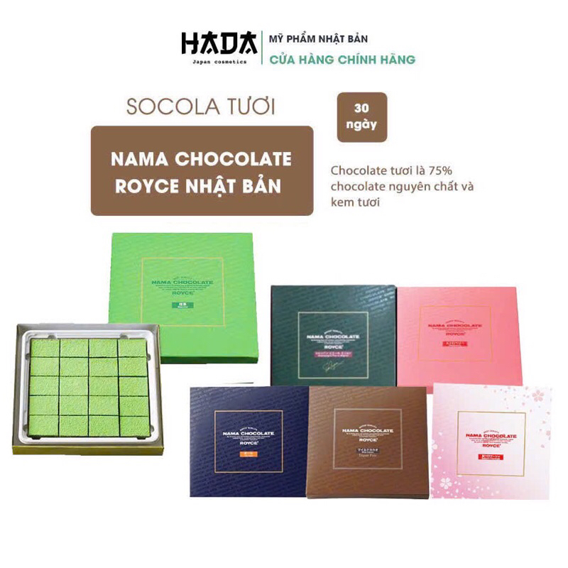 Nama Chocolate Royce - Socola tươi Nhật Bản - Hộp 20 viên | Shopee Việt Nam