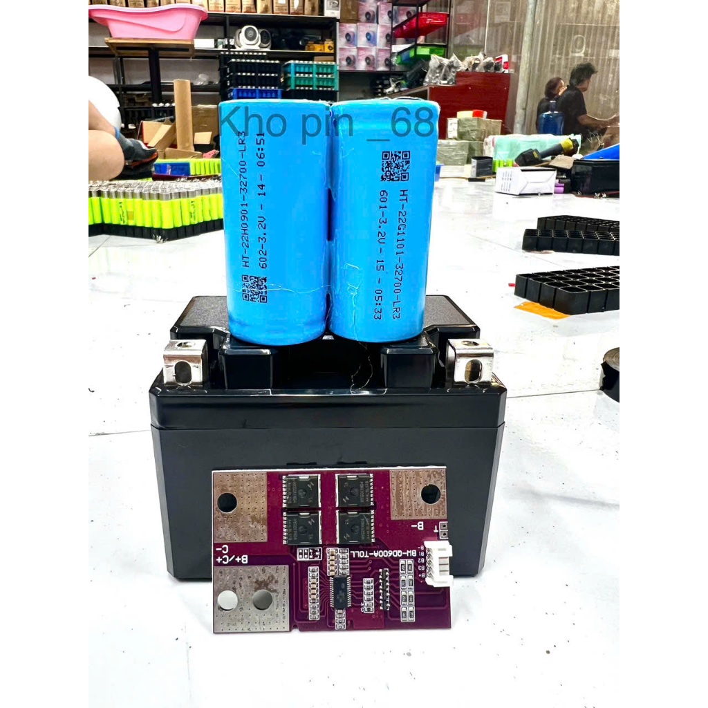 Combo linh kiện đóng bình xe máy, 4 pin 32700 mới 1 mạch bms 4s 640a 1 ...