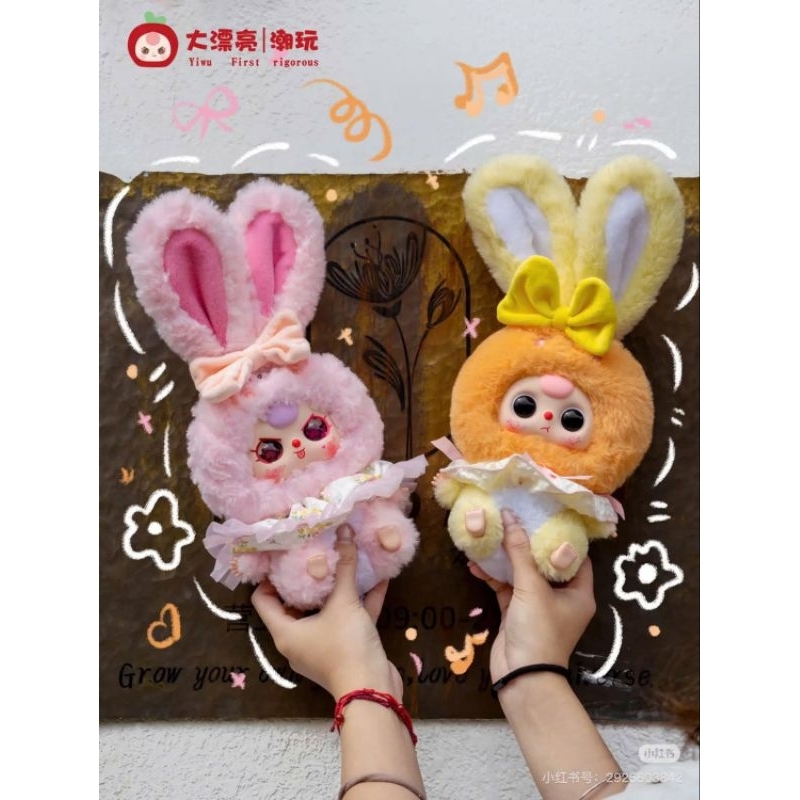 gấu bông baby three thỏ thị trấn v2,blind box lily rabbit town (hàng ...