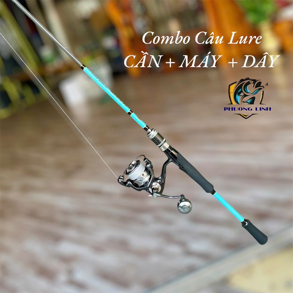 [combo Lure Đứng] Cần câu Aquatic + Máy Câu DA Max size 3000 + Dây Pe ...