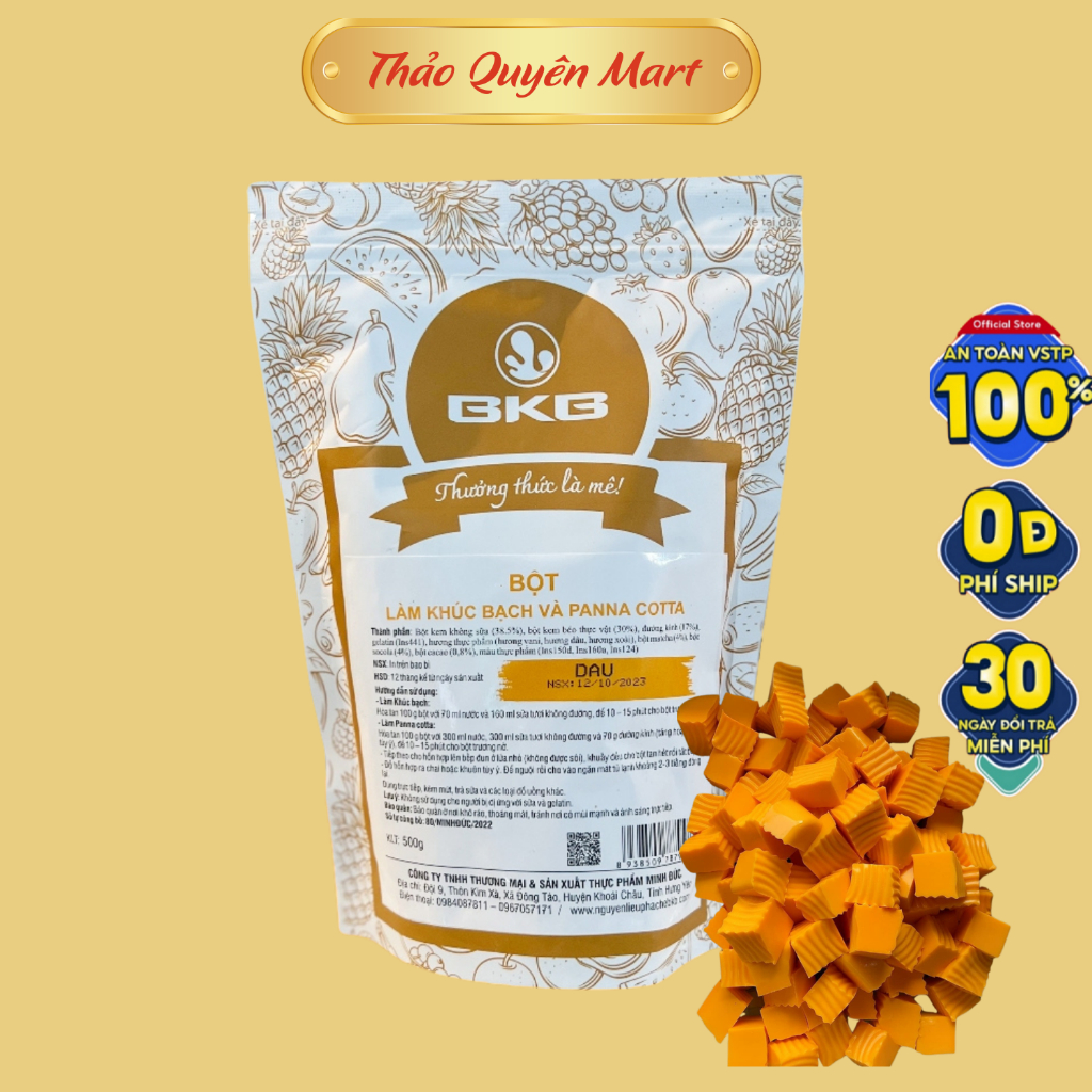 Bột Làm Panna Cotta & Chè Khúc Bạch BKB 500g – 5 Vị Siêu Ngon, Hấp Dẫn | Shopee Việt Nam