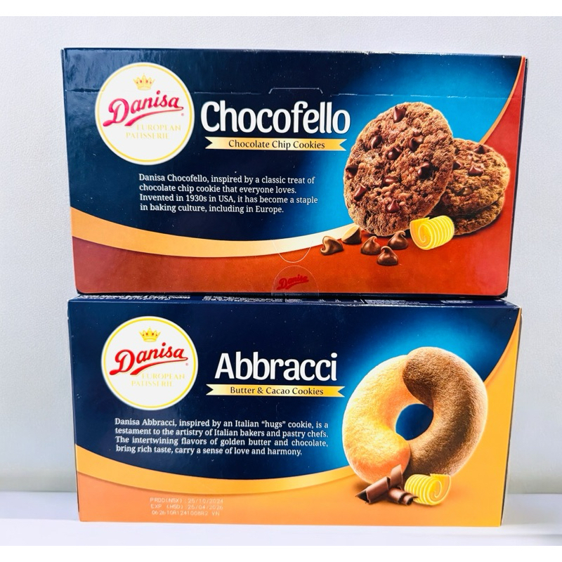 BÁNH QUY DANISA HỘP 150G/168G CHOCOFELLO-ABBRACCI ( 12 Gói x 14g ...