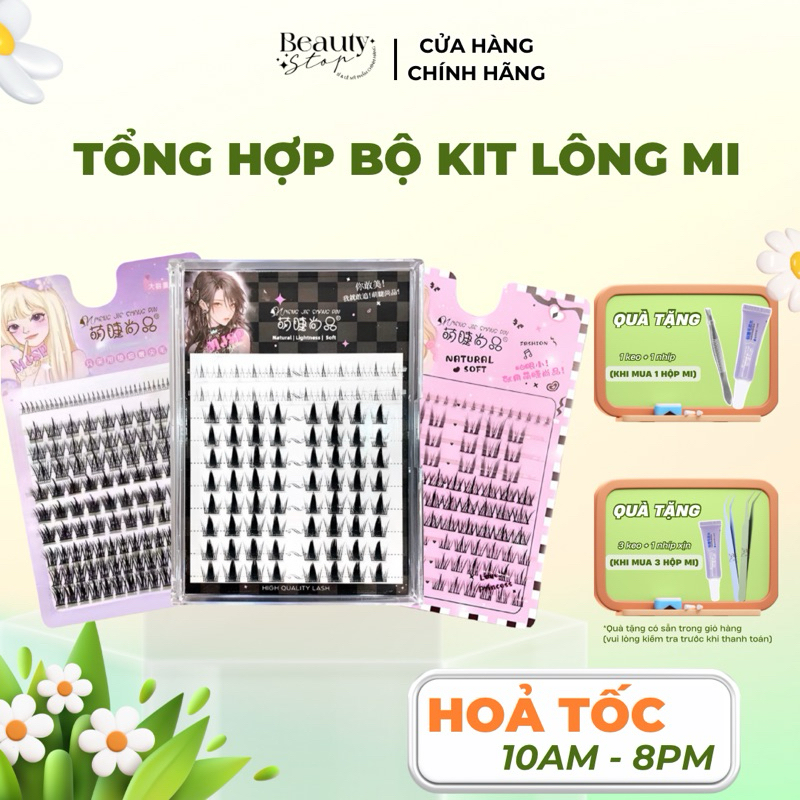 (HOẢ TỐC) Tổng Hợp Bộ Kit Lông Mi Trên Và Dưới Đa Năng MENG JIE SHANG ...