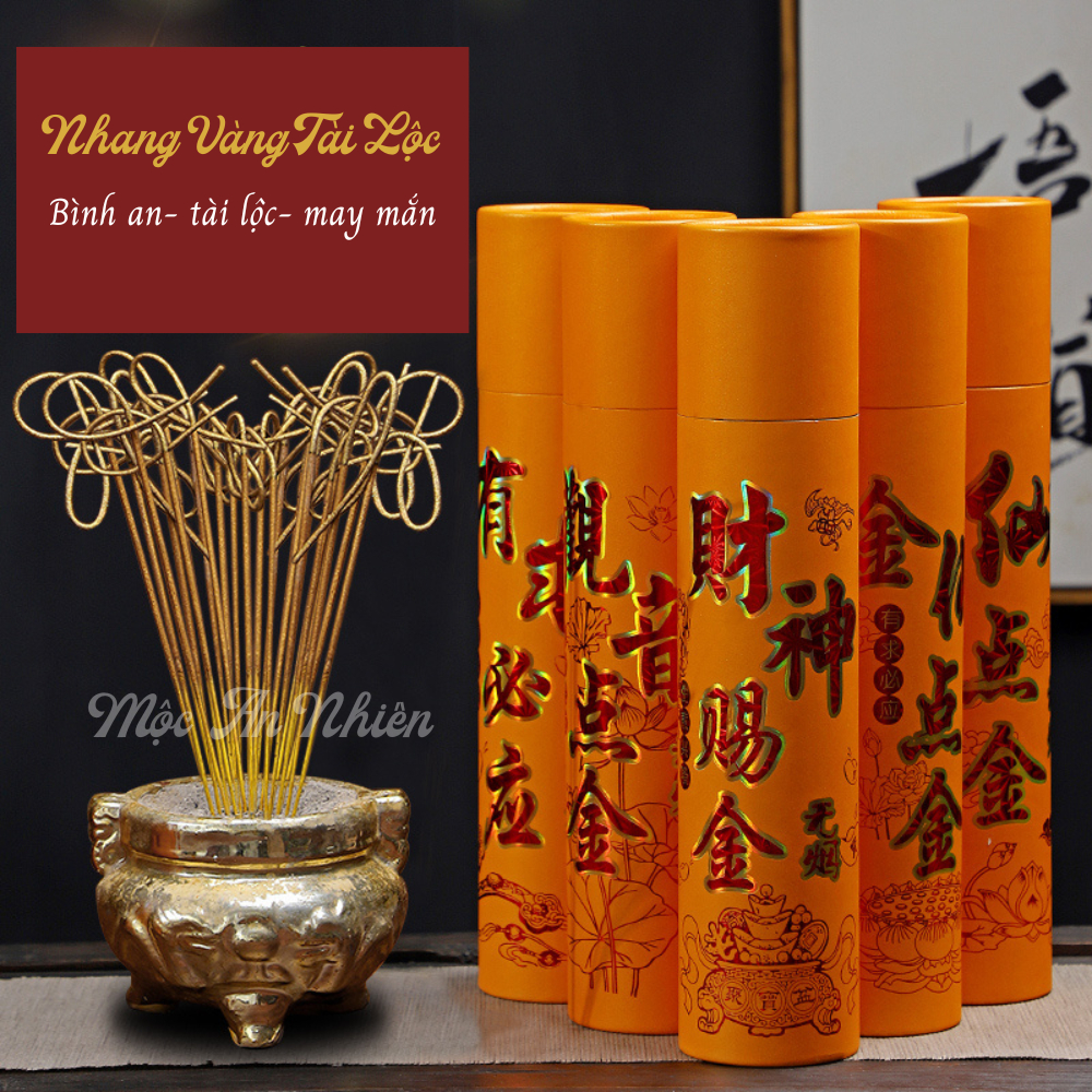 Nhang Thần Tài Chiêu Lộc, Hộp Gần 500c, Dài 32,5 cm, Mùi Thơm Nhẹ Không ...