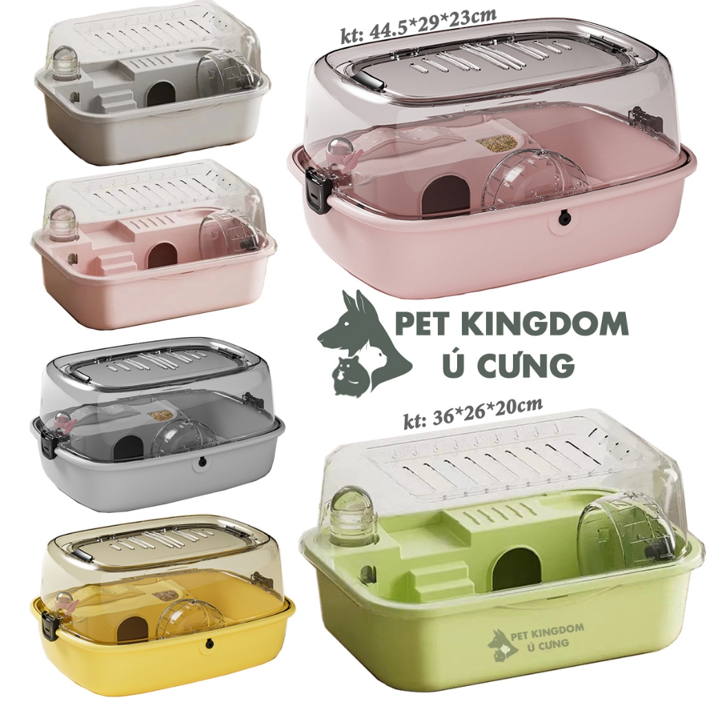 Lồng Nhựa Trong Suốt Hai tầng Cho Hamster Full Phụ Kiện | Shopee Việt Nam