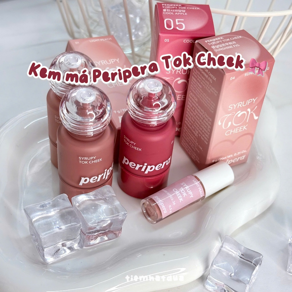 [MÁ HỒNG CHIẾT - ĐỌC MÔ TẢ VÀ HÌNH ẢNH] Phấn Má Peripera Syrupy Tok Cheek Dạng Kem (Màu 6,7,8 ...