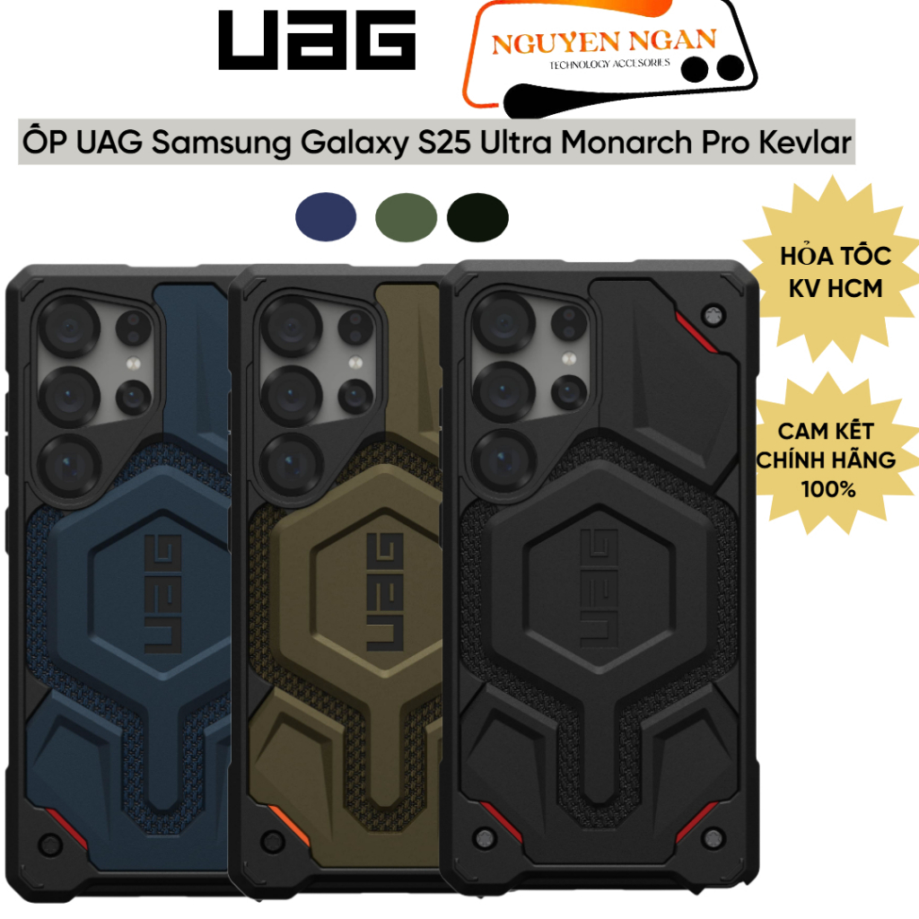 [ Chính Hãng ] Ốp lưng UAG Monarch Pro Kevlar Samsung S25 Ultra chống sốc bảo vệ máy, phiên bản ...