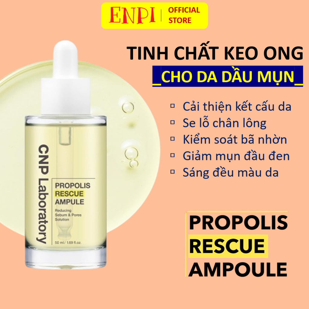 Serum Keo Ong cho da dầu mụn CNP Propolis RESCUE Ampule 50ml | Shopee ...