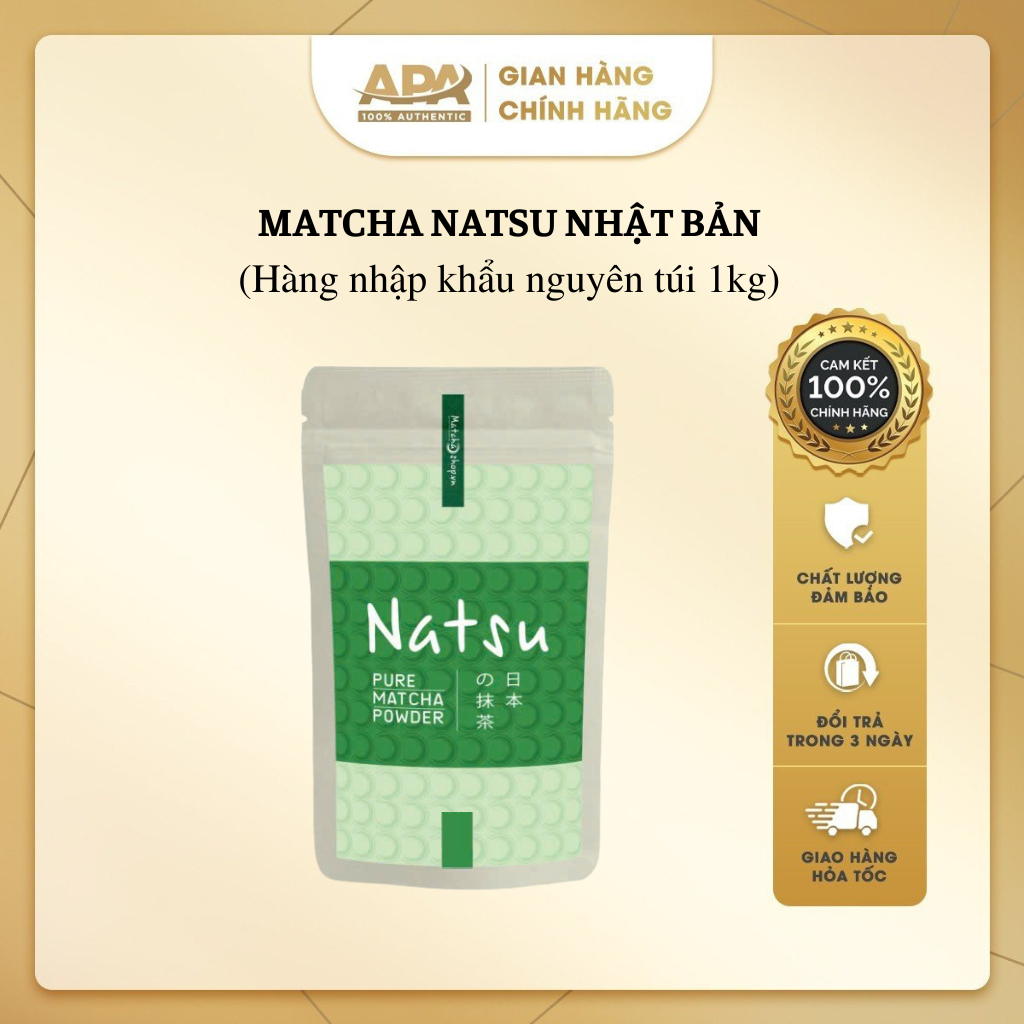 Bột matcha Natsu 1kg, matcha Natsu nhập khẩu Nhật Bản | Shopee Việt Nam