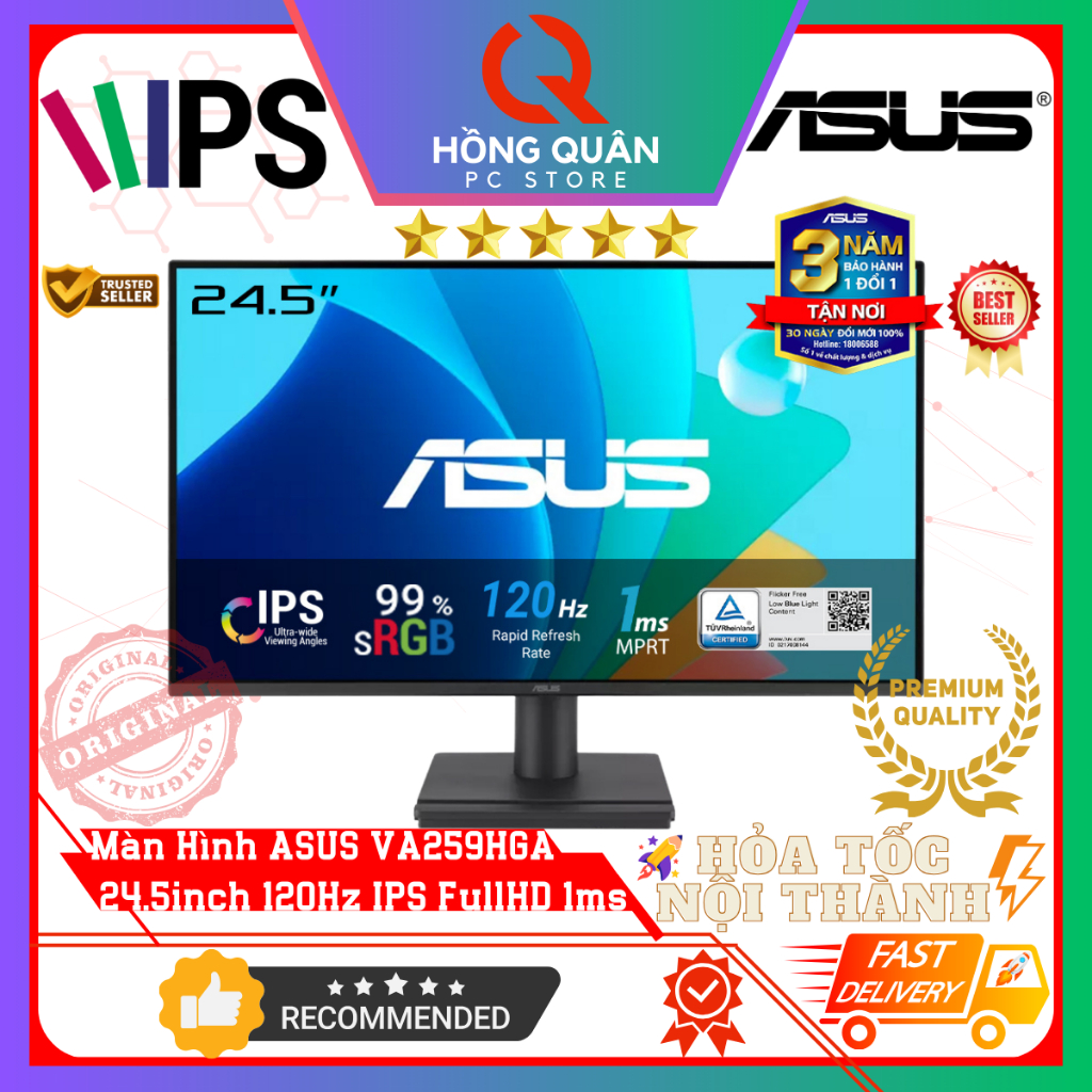 Màn Hình ASUS VA259HGA 25inch 120Hz IPS FullHD 1ms Loa New - Hàng Chính ...