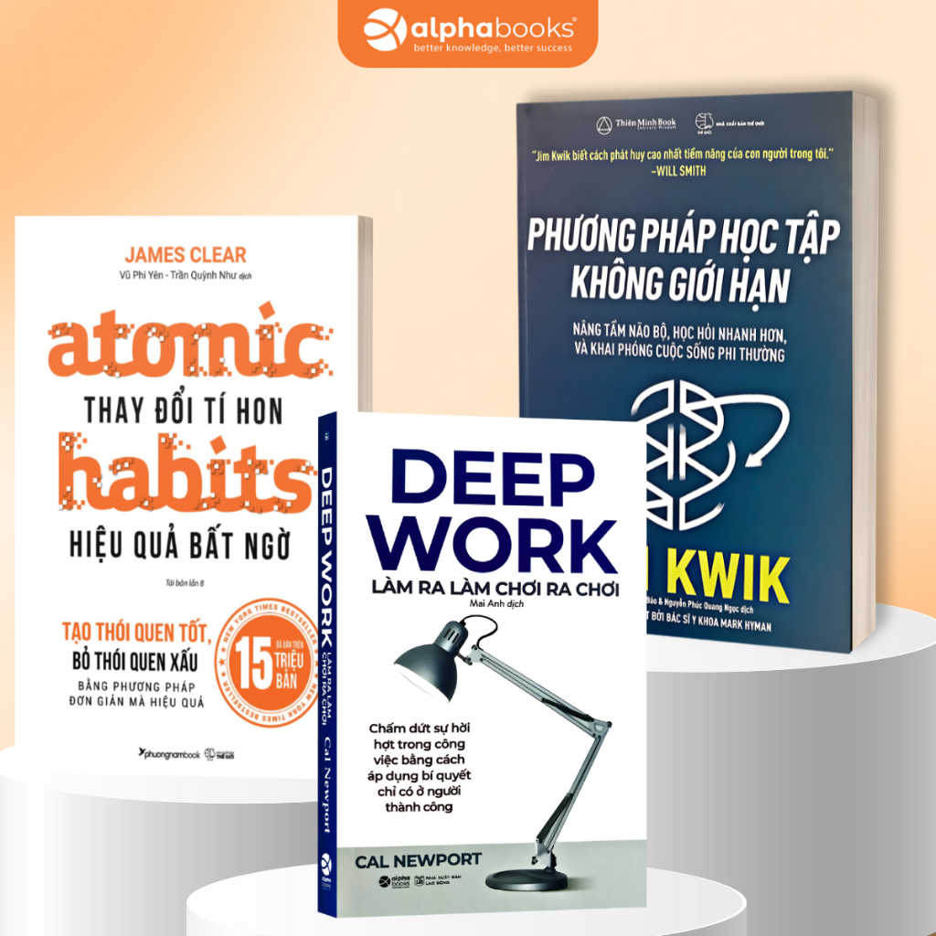Sách: Phương Pháp Học Tập Không Giới Hạn + Atomic habits - Thay Đổi Tí ...