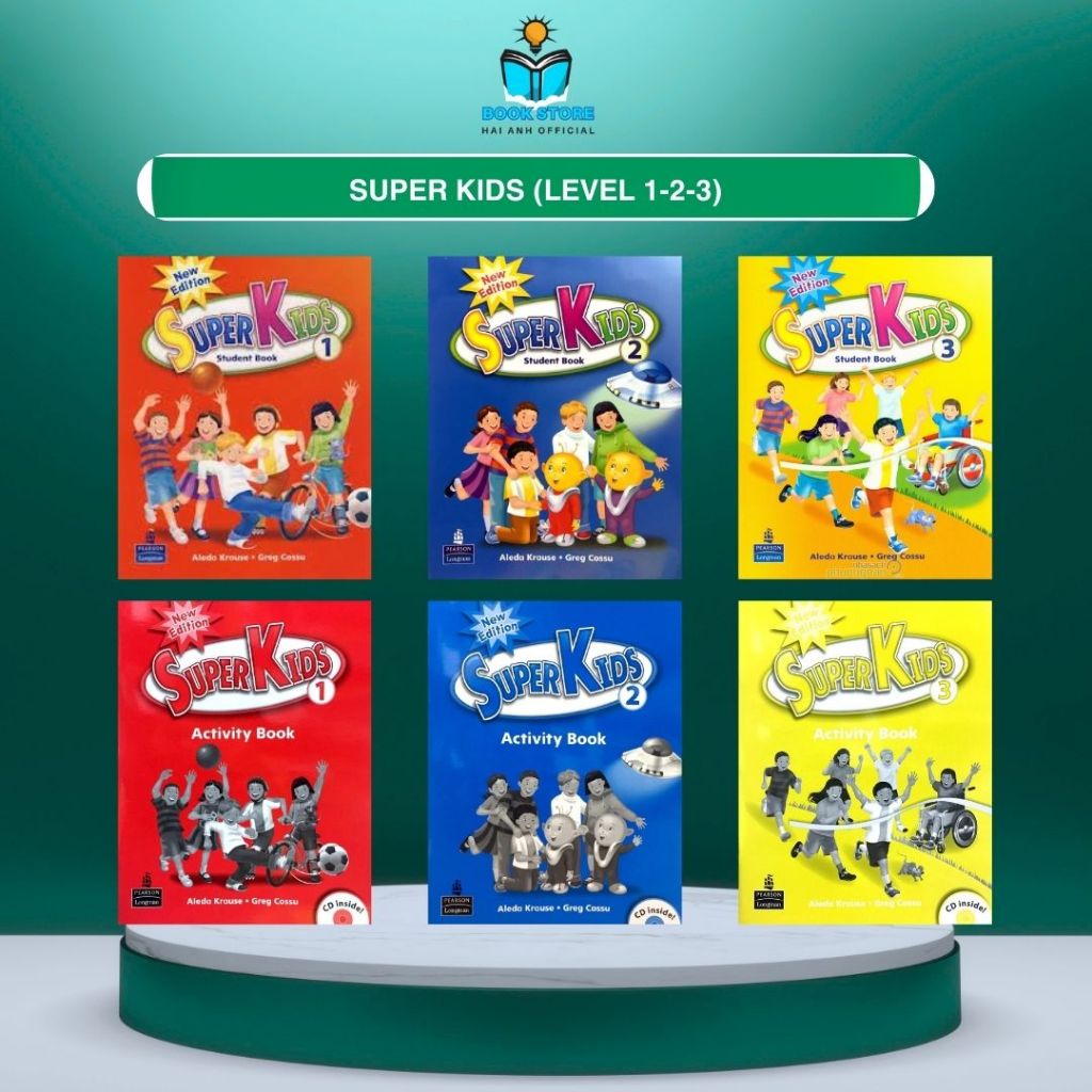 Sách tiếng Anh - Superkids Level 1 2 3 (Combo 2 cuốn Student book & Activity Book) | Shopee Việt Nam