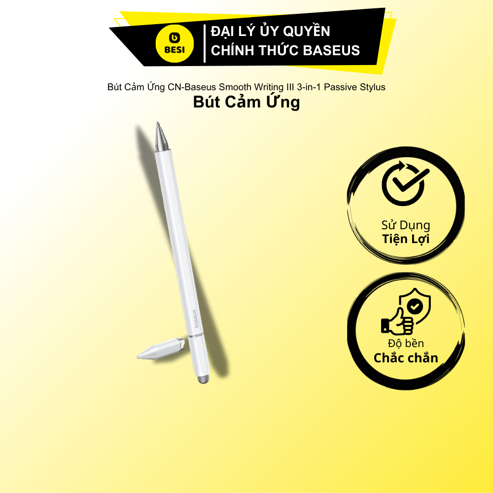 Bút Cảm Ứng Baseus Smooth Writing 3 | 3 trong 1 Đa Năng, Dùng Cho Mọi ...