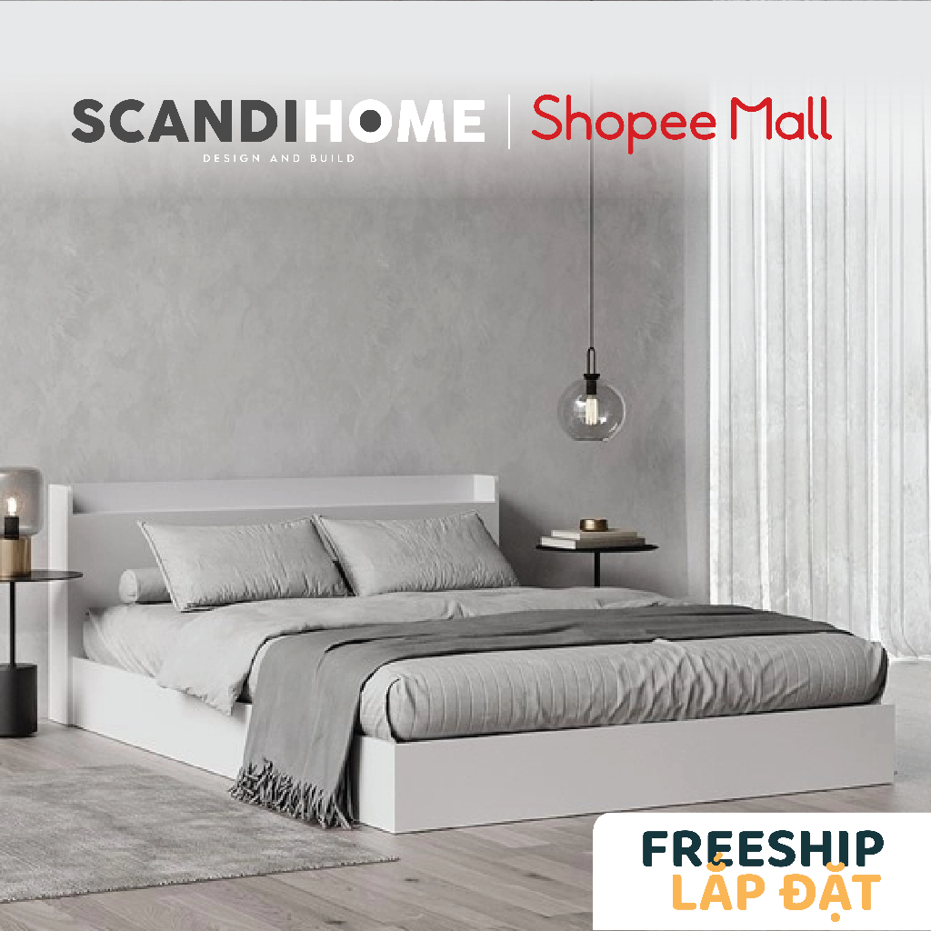WINDY, Giường ngủ cao cấp hiện đại BED_088, 217x70cm, Scandi Home ...