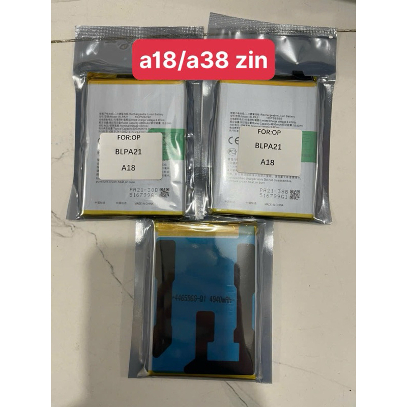 pin oppo a18/a38 zin(blp-a21) đủ dung lượng | Shopee Việt Nam