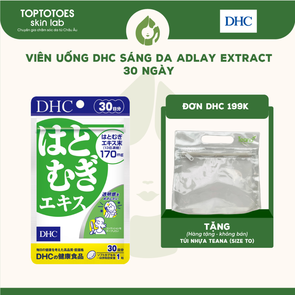 Viên uống DHC sáng da Adlay Extract 30 viên (30 ngày) | Shopee Việt Nam