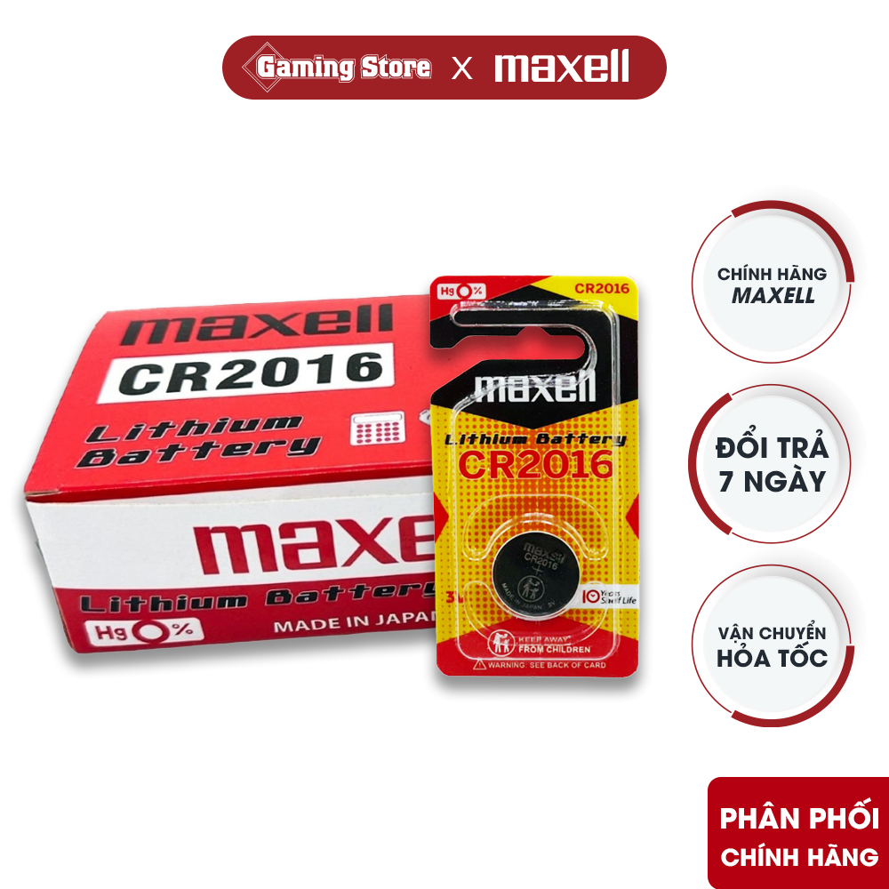 Pin Maxell CR2016 Lithium 3v (Vỉ 1 Viên) - Hàng Chính Hãng | Shopee ...