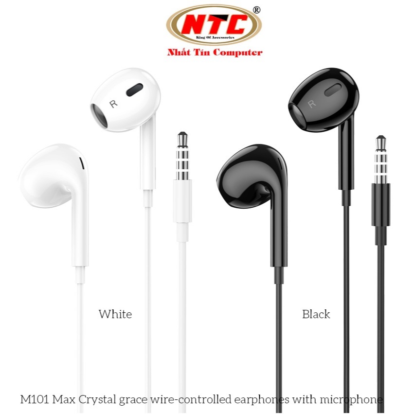 Tai nghe nhét tai Hoco M101 Max cổng 3.5 (Trắng) - Hàng Chính Hãng | Shopee Việt Nam