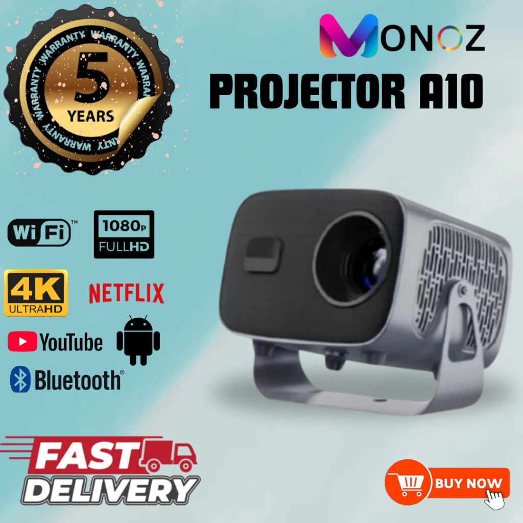 Máy chiếu A10 Pro 4K bluetooth 5.0 Full Android11.0 projector WiFi ...