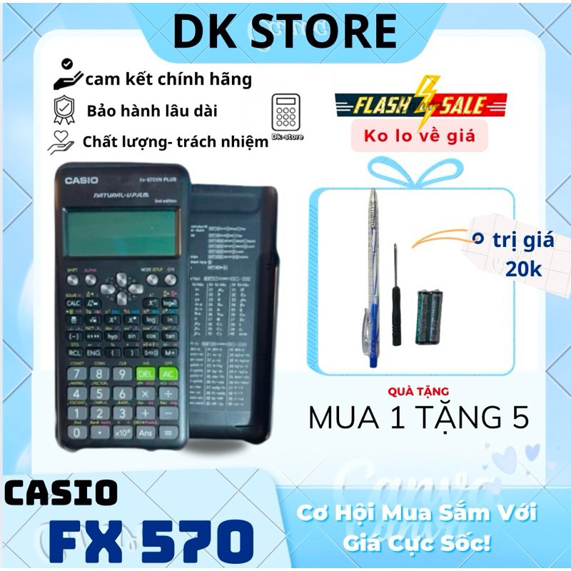 [CHÍNH HÃNG]MÁY TÍNH CASIO 570VNX ĐÃ CŨ QUA SỬ DỤNG(MỚI) | CASIO 570 CŨ ...