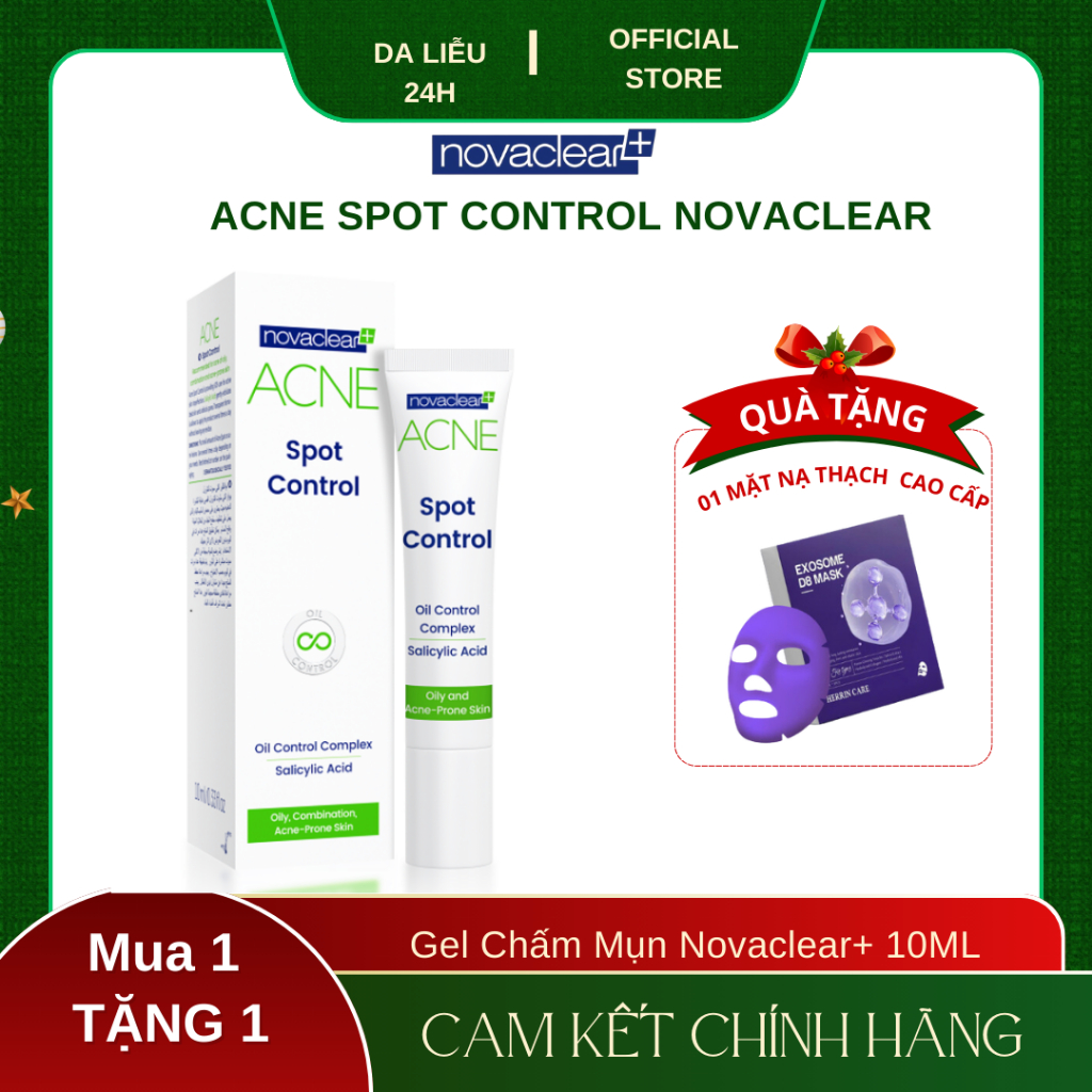 ️ CHÍNH HÃNG NOVACLEAR ACNE SPOT CONTROL – Gel Chấm Mụn Novaclear+ 10ML ...