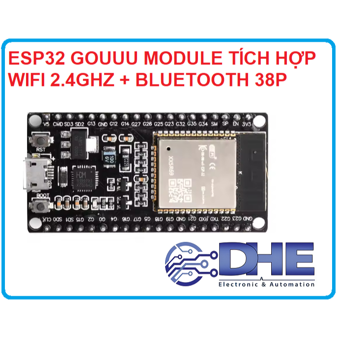 ESP32 Gouuu module tích hợp WIFI 2.4GHZ + Bluetooth (Loại 38 chân ) | Shopee Việt Nam