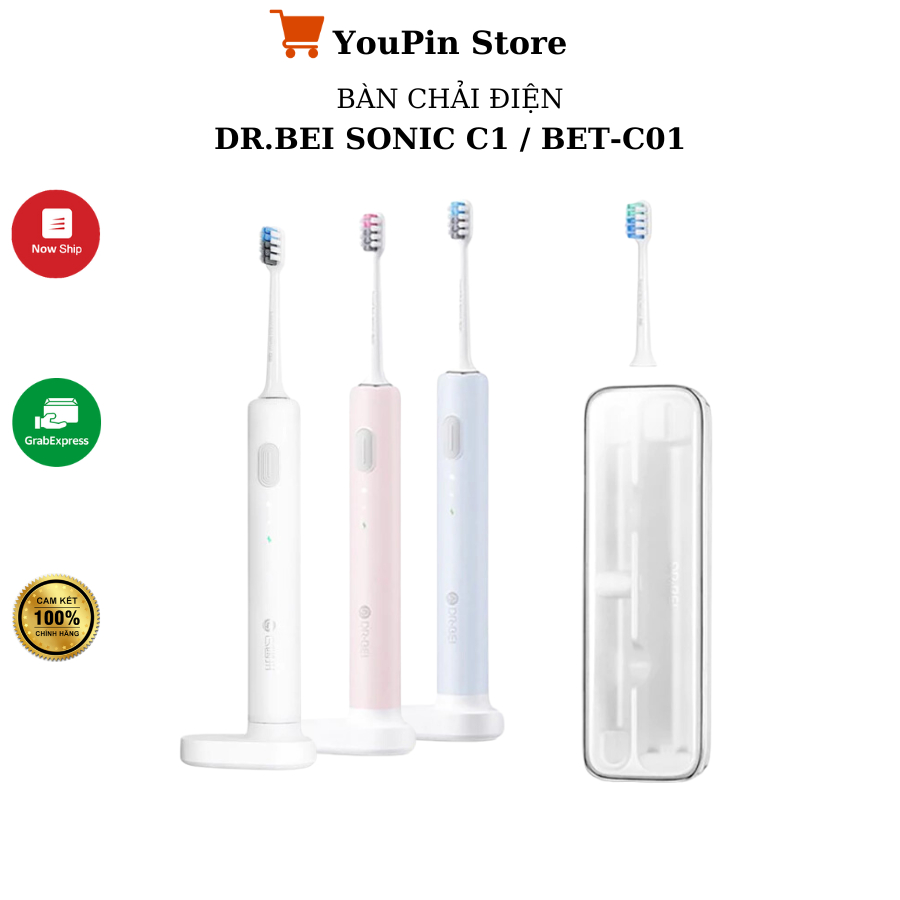 Bàn chải điện Shell DR-BEI Sonic BET-C01 C1 3 Màu và BET-S03 - Bảo hành ...