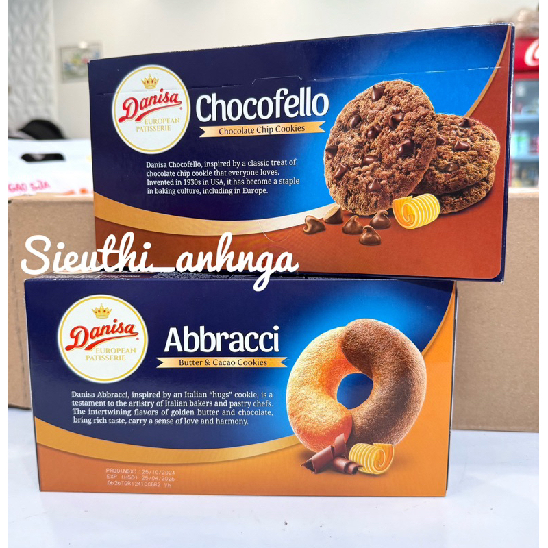 Bánh Quy Danisa Abbracci/Chocofello Hộp 150g/168g | Shopee Việt Nam