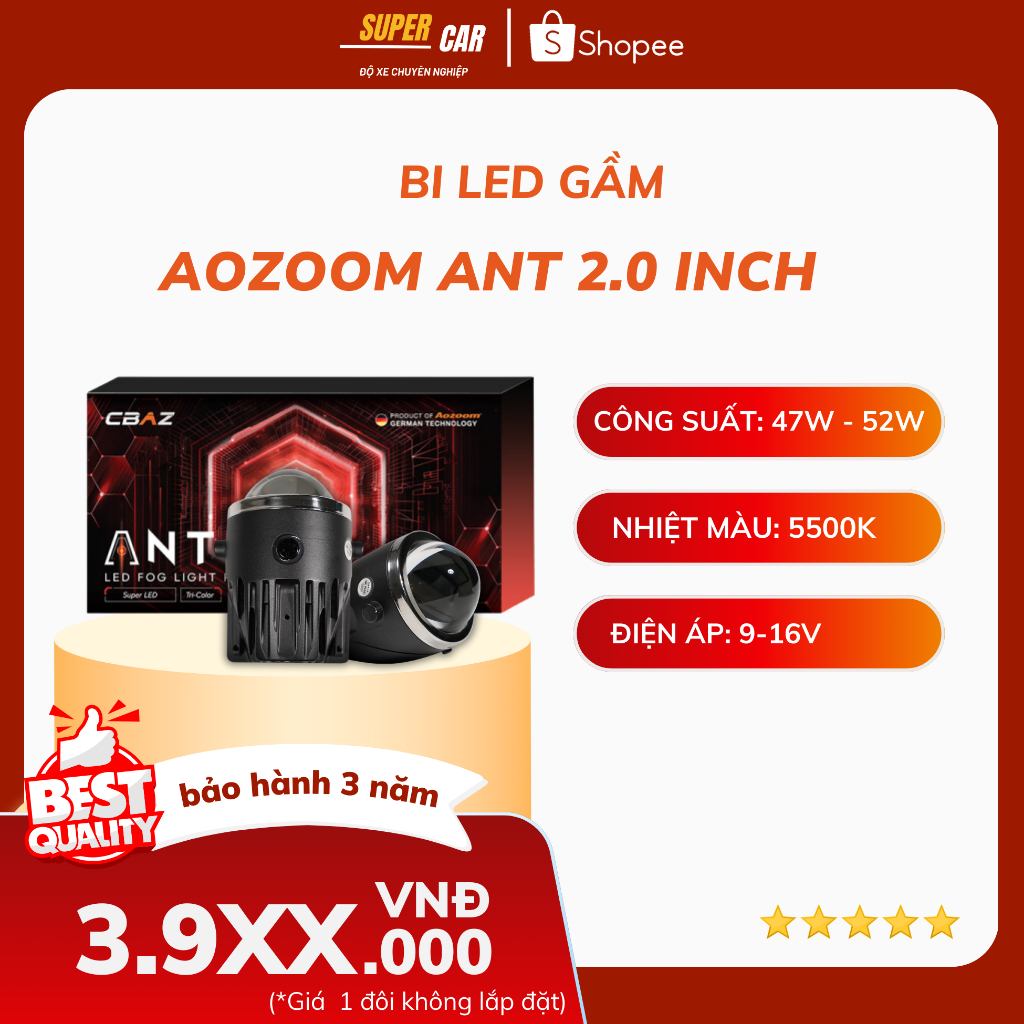 Bi Led Gầm Aozoom ANT Fog Light 2.0 Inch Bi Gầm 3 Màu (3000K – 4300K ...