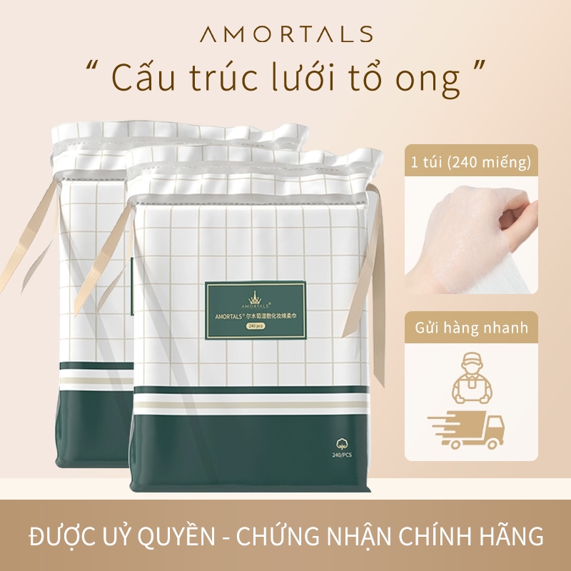 Bông Đắp Toner AMORTALS Co Giãn Lotion Mask Mềm Mịn, Bông Tẩy Trang ...