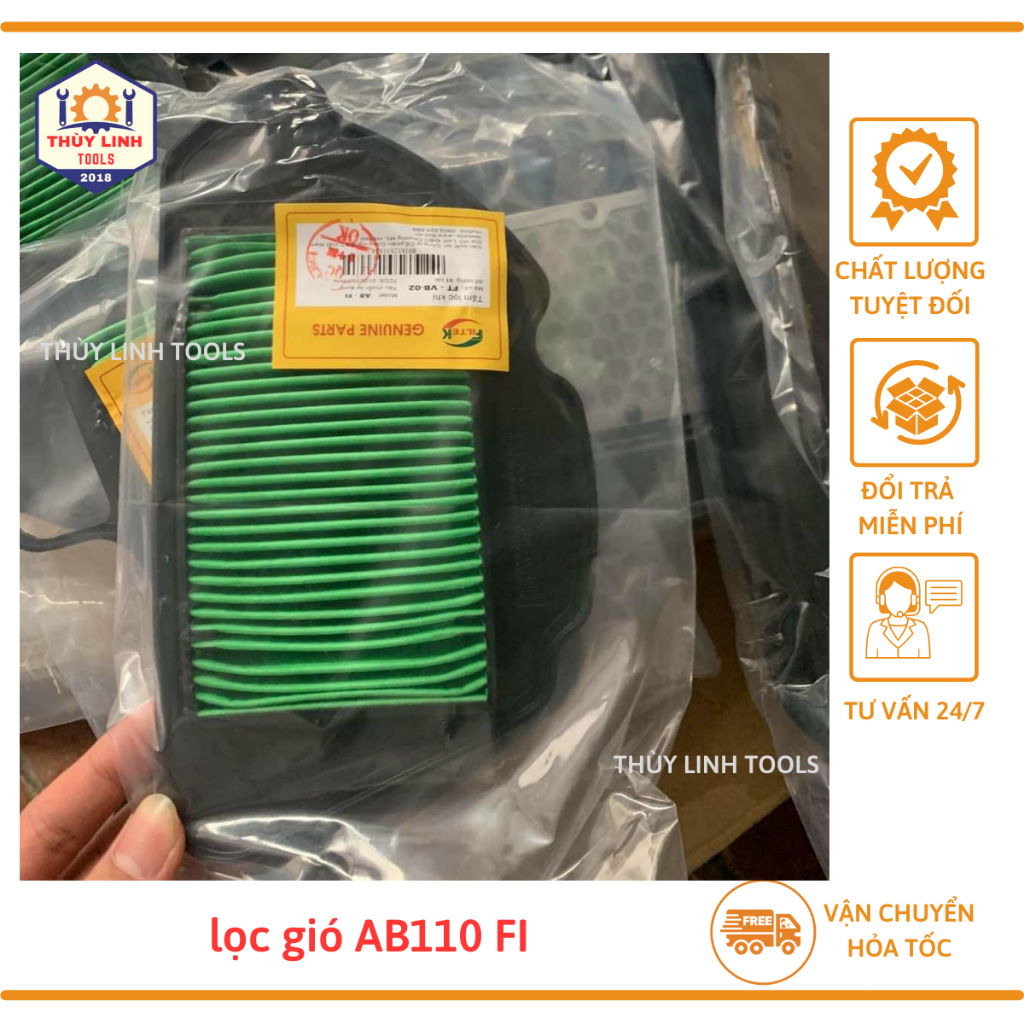 Lọc gió AB110 FI, tấm lọc khí AB110 chế cơ THÙY LINH TOOLS | Shopee ...