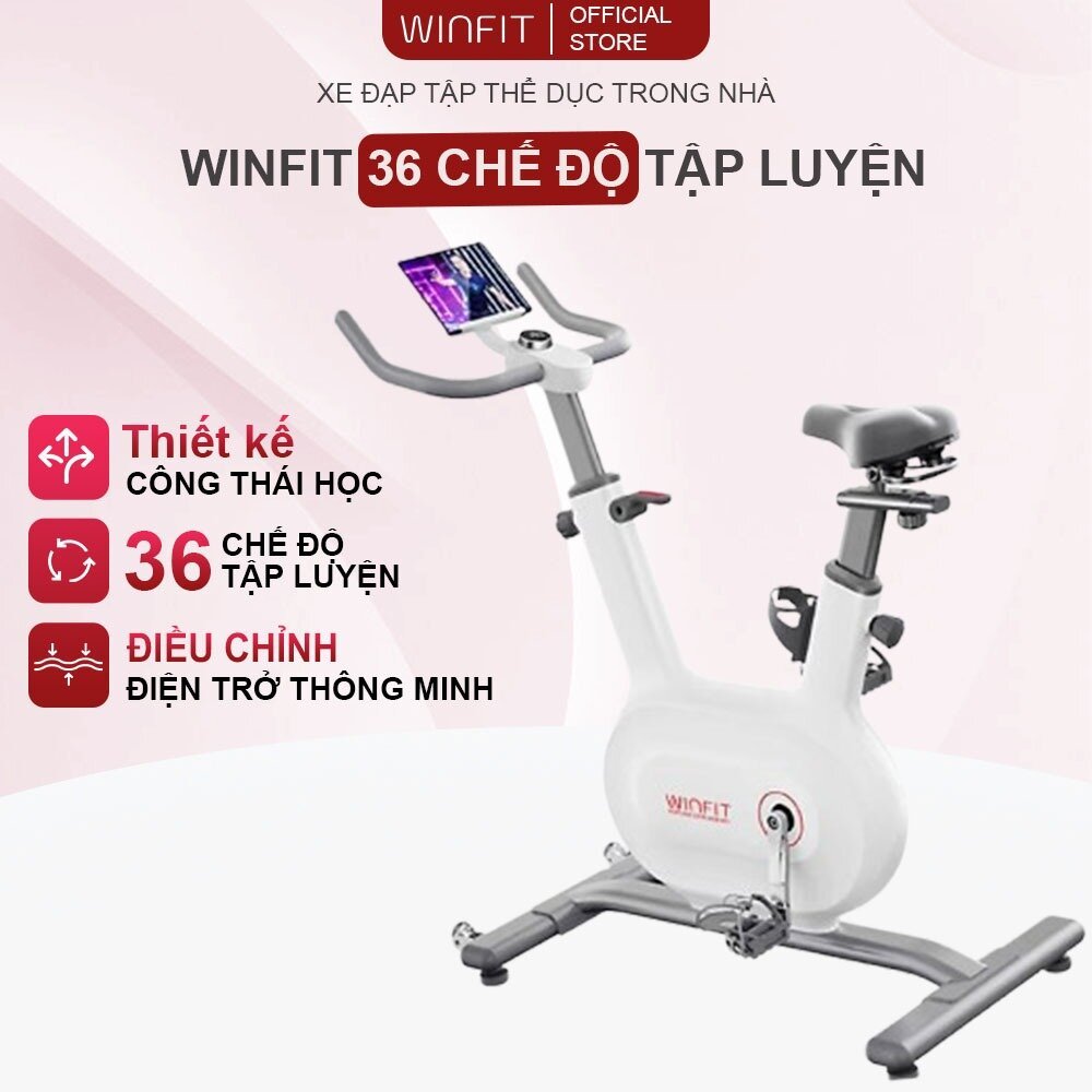 Xe đạp tập thể dục trong nhà WINFIT có đồng hồ đo lượng CALO tiêu thụ ...
