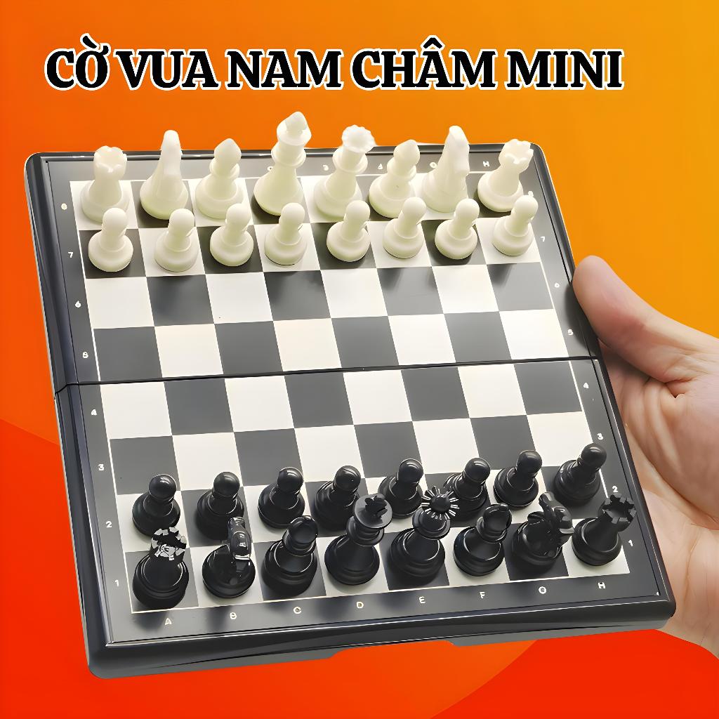 Bộ Cờ Vua Mini Siêu Nhỏ Cho Học Sinh, Cờ Vua Nam Châm Bàn Gập Gọn Dễ Dàng Mang Theo, Board Game ...