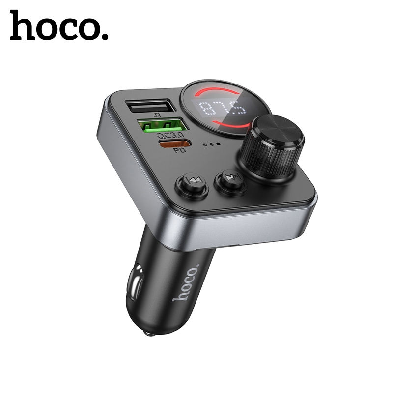 Tẩu sạc nhanh 48w bluetooth Hoco E86 có 2* USB + Type C, phát nhạc qua cổng USB, thẻ nhớ TF,đài ...
