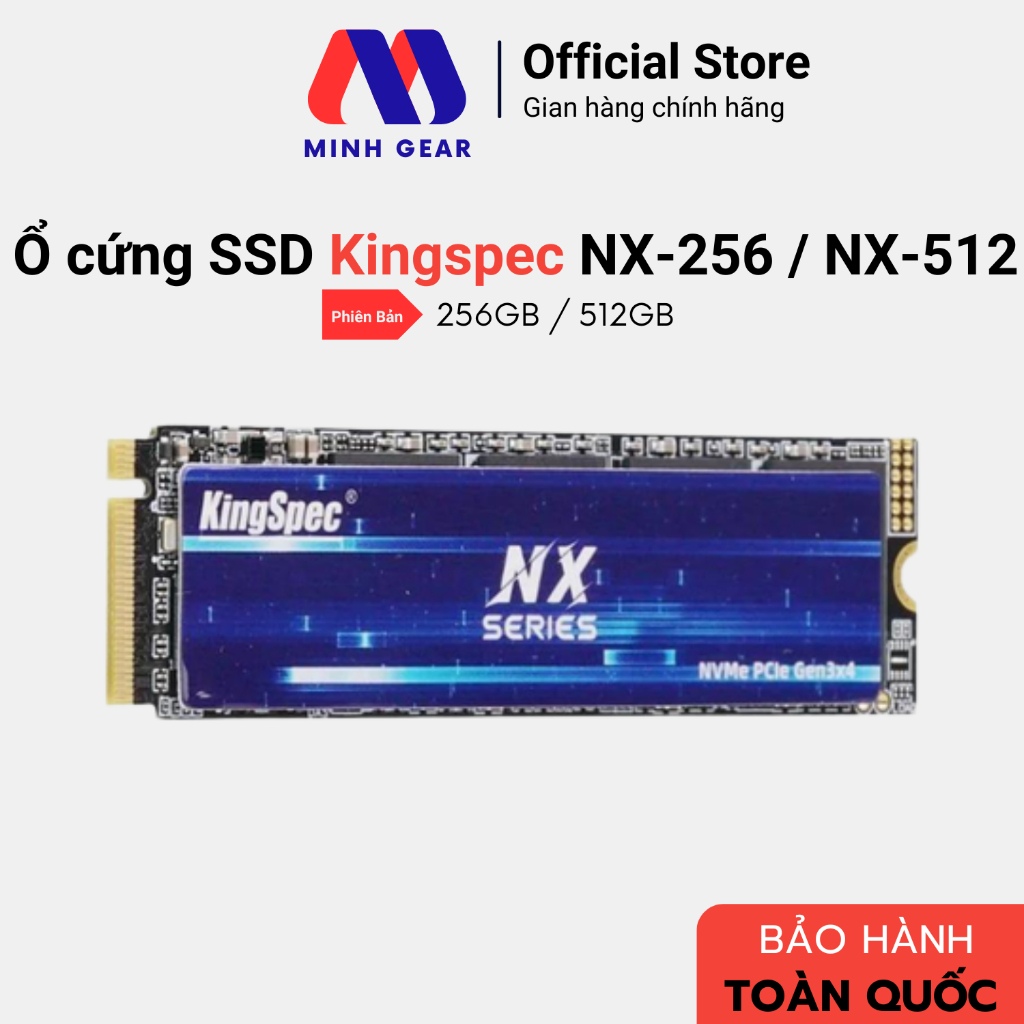 Ổ cứng SSD Kingspec 256GB NX-256 / 512GB NX-512 M.2 NVMe PCIe Gen3x4 - Hàng Chính Hãng | Shopee ...