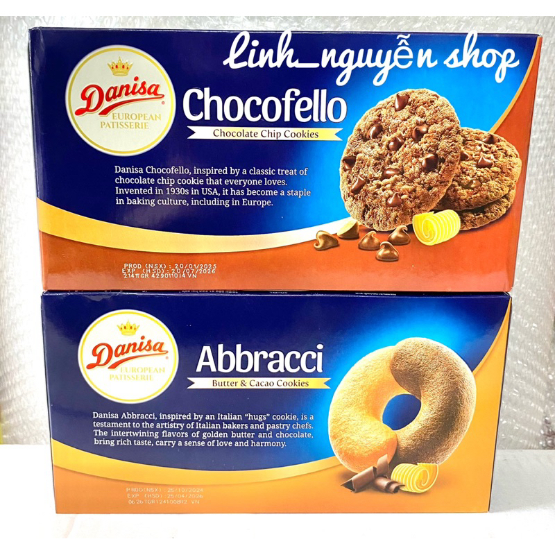 Bánh Quy Danisa Abbracci/Chocofello Hộp 150g/168g | Shopee Việt Nam