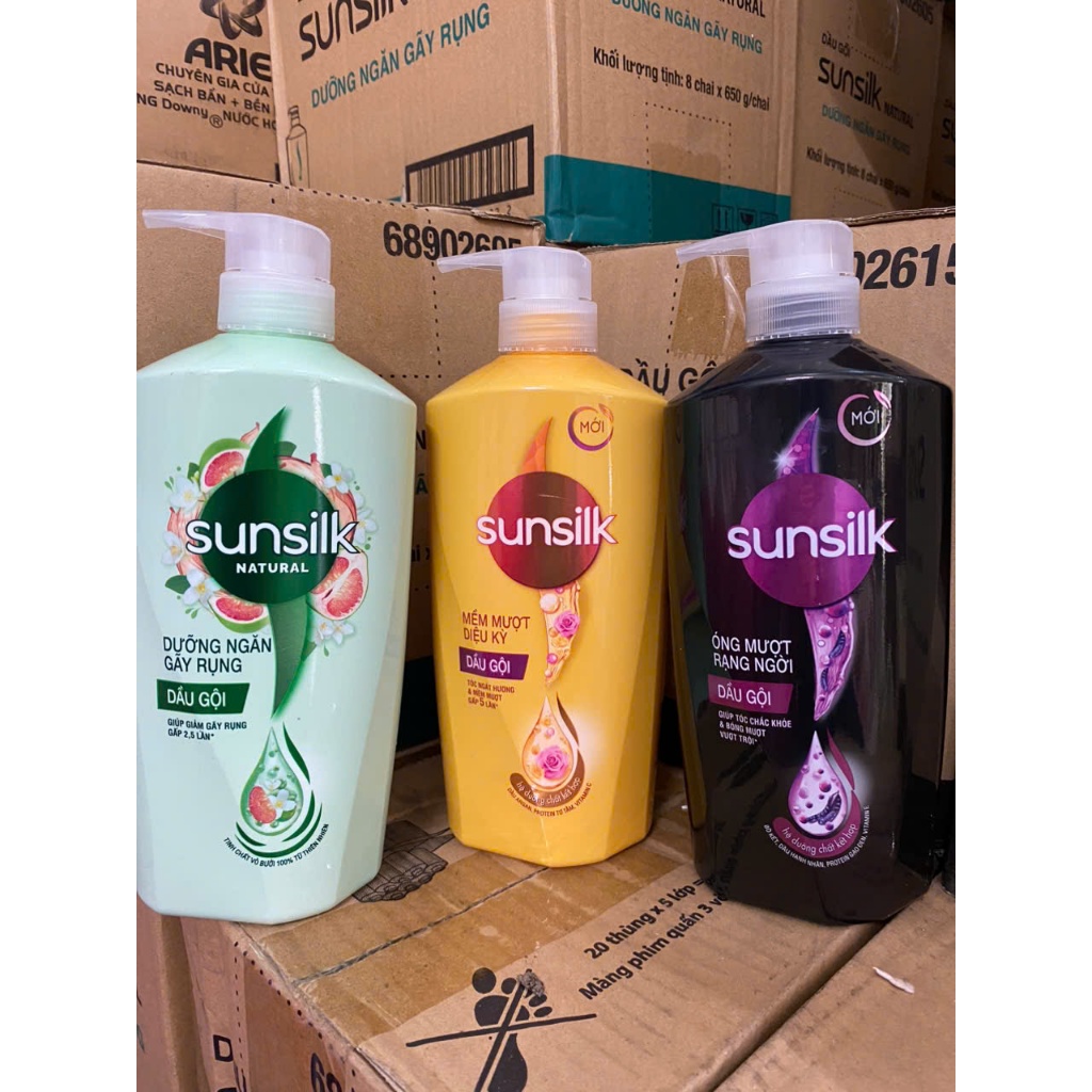 Dầu Gội Sunsilk 650g Mềm Mượt Diệu Kỳ - Dưỡng Ngăn Dưỡng Tóc - Óng mượt rạng ngời | Shopee Việt Nam