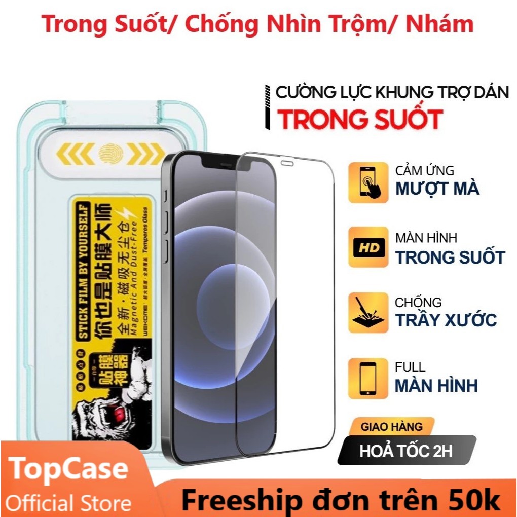 Cường Lực iPhone 16 ProMax/15 ProMax/14 ProMax/13 ProMax/12 ProMax ...