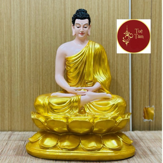 (Mẫu Mới 2025) Tượng bổn sư Thích ca mâu ni toà sen 32 cm - Tuệ Tâm ...