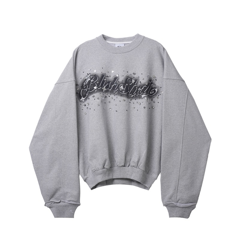 Blish bling sweater ( áo nỉ xám,đen) | Shopee Việt Nam