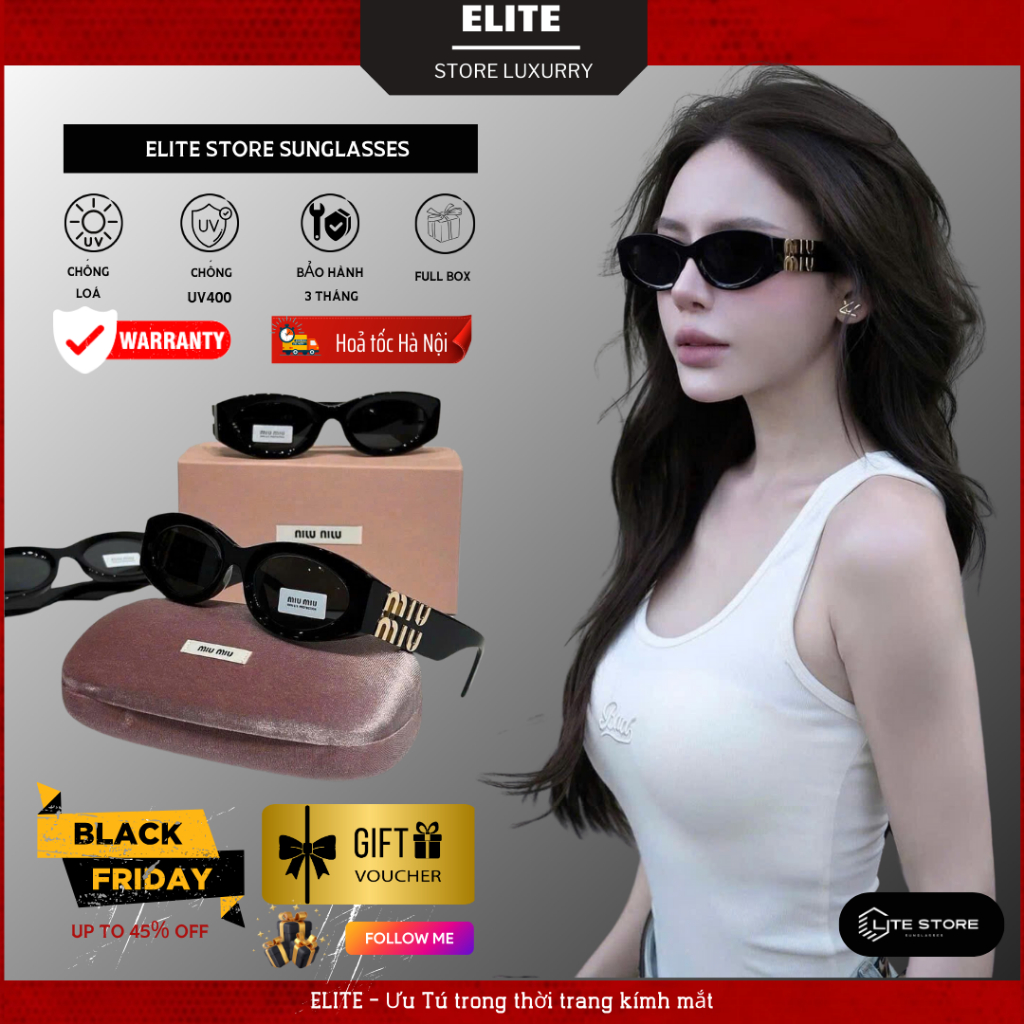 [HÀNG CHÍNH HÃN] Kính mắt thời trang Miiumiu bản VIP Fullbox thẻ, đầy ...