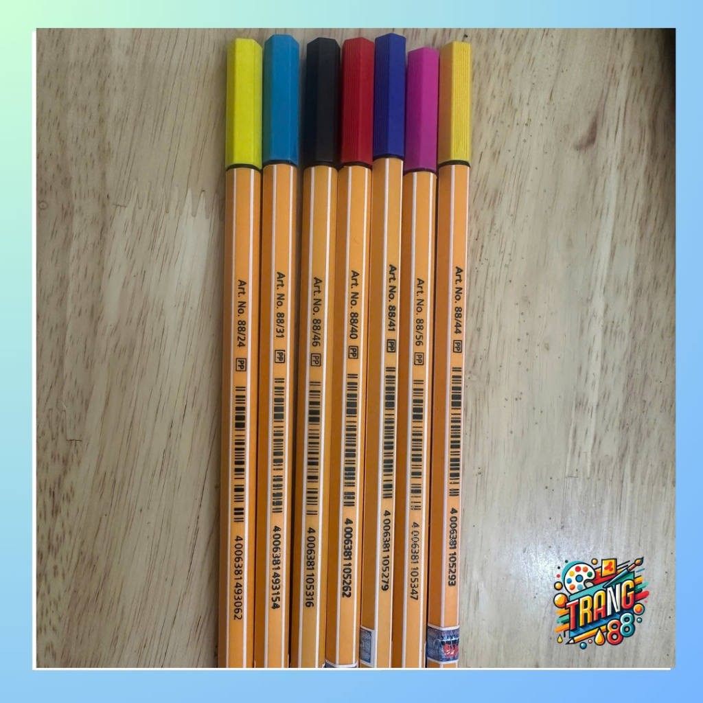 hoaphamtrang88 Bút Fineliner Stabilo Point 88 CMYK Nét Mảnh 0.4mm, Viết ...