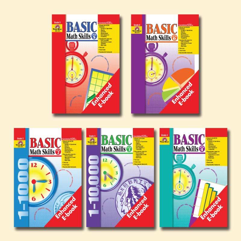 Sách - Basic Math Skills 2,3,4,5,6 - bản inkhổ A4 | Shopee Việt Nam