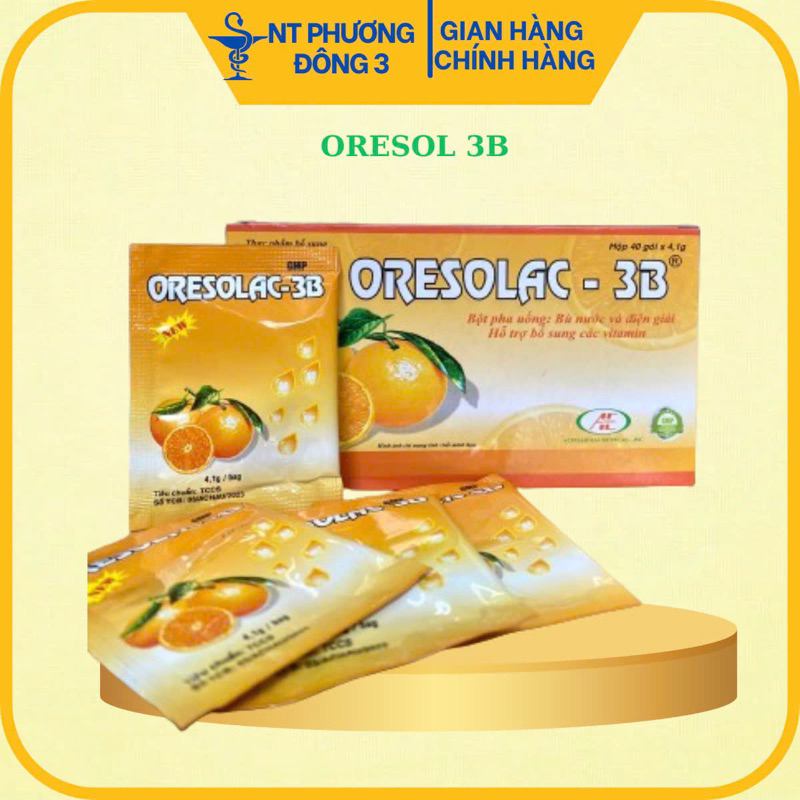 ORESOL - 3B bù nước và điện giải hộp 40 gói | Shopee Việt Nam