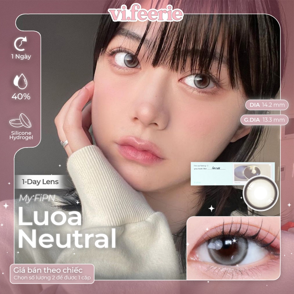 Kính áp tròng (lens) 1 ngày LUOA NEUTRAL MYFIPN Lens - VF Lens | Shopee ...