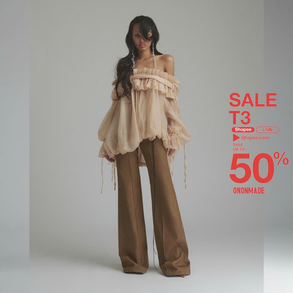 ONONMADE Áo Tay Dài Trễ Vai Nicie Top | Shopee Việt Nam