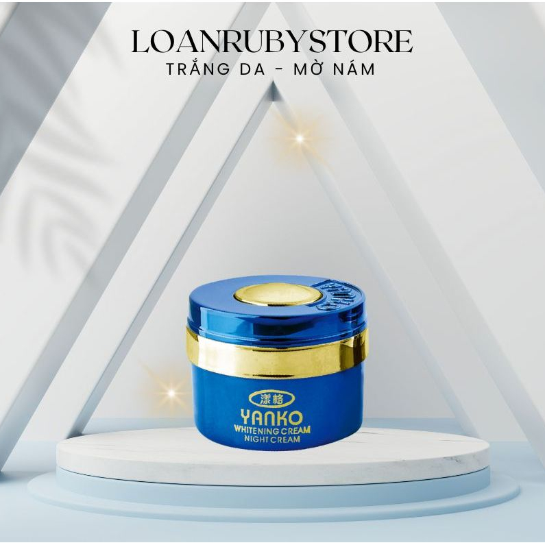 Kem trắng da ban đêm Yanko vỏ xanh viền vàng | Shopee Việt Nam